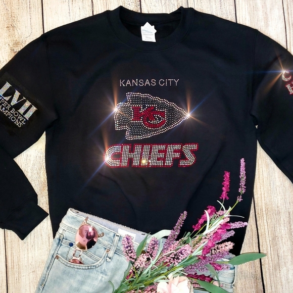 Gildan | Tops | Kansas City Chiefs Superbowl New Unisex Rhinestone ...